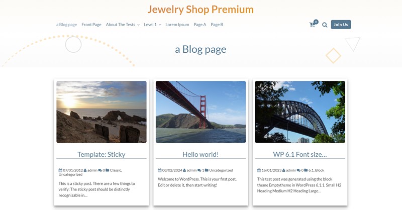 Jewelry Store - Best Responsive eCommerce WordPress Theme