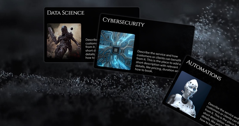 Wix Black & Shine Website Template