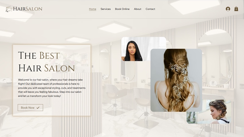 Best Wix Hair Salon & Hairstyle Website Template